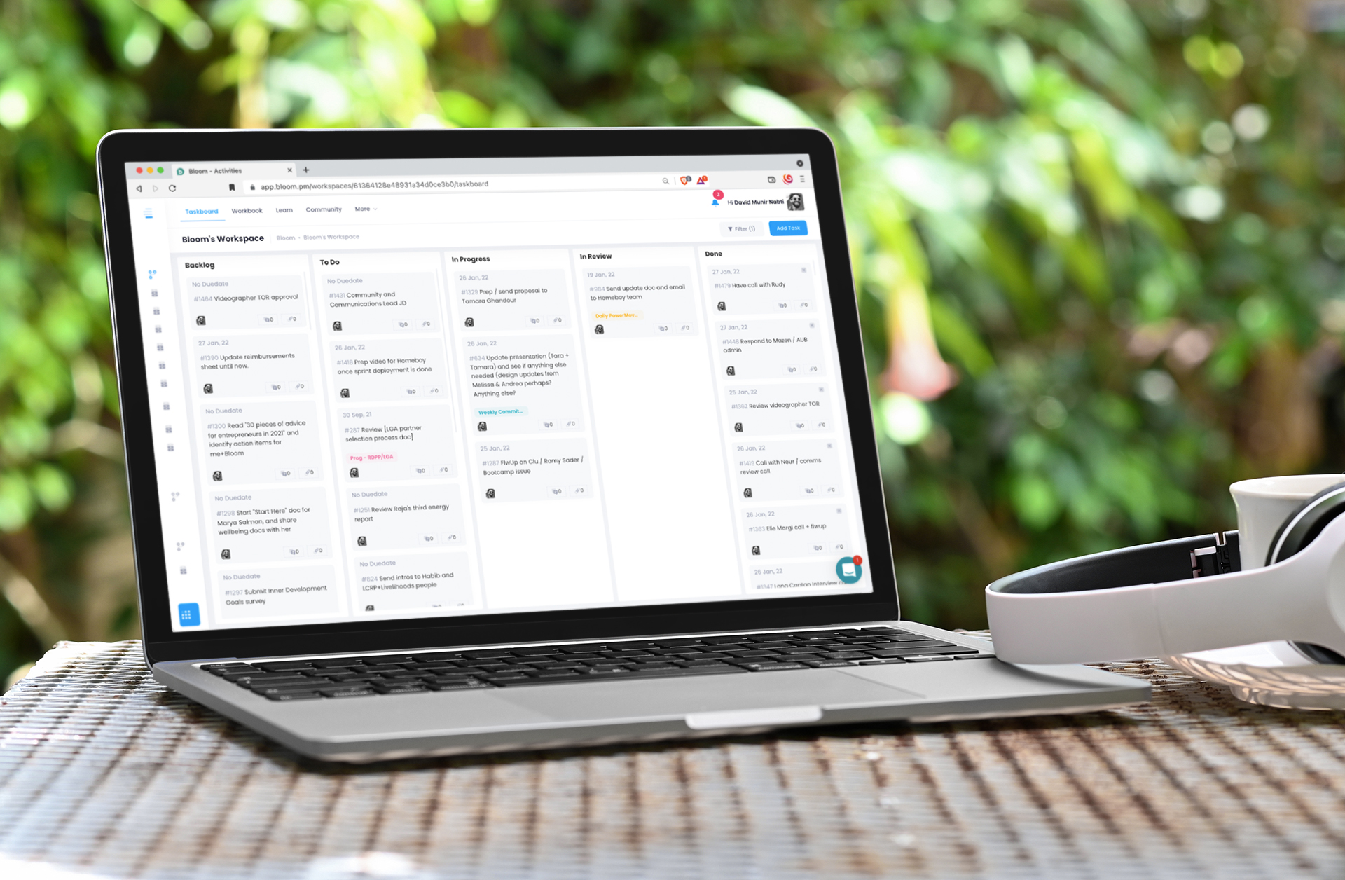 Home front page - Bloom